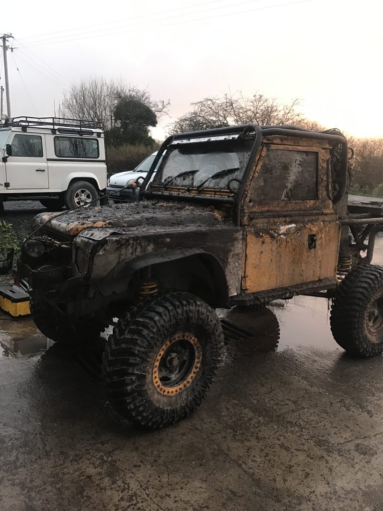 Our Yellow Defender 90 – Stryker Landrover