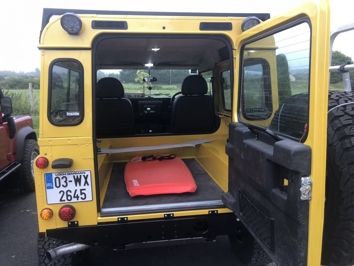 Our Yellow Defender 90 – Stryker Landrover